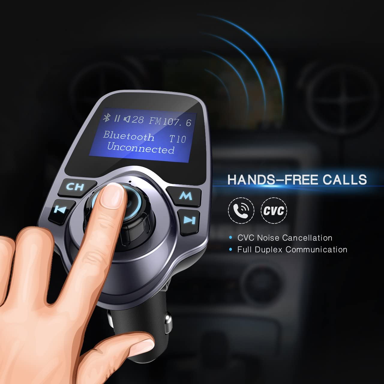 Modulator FM Bluetooth, Transmitator FM, MP3 player, Aux In, FM kit ...