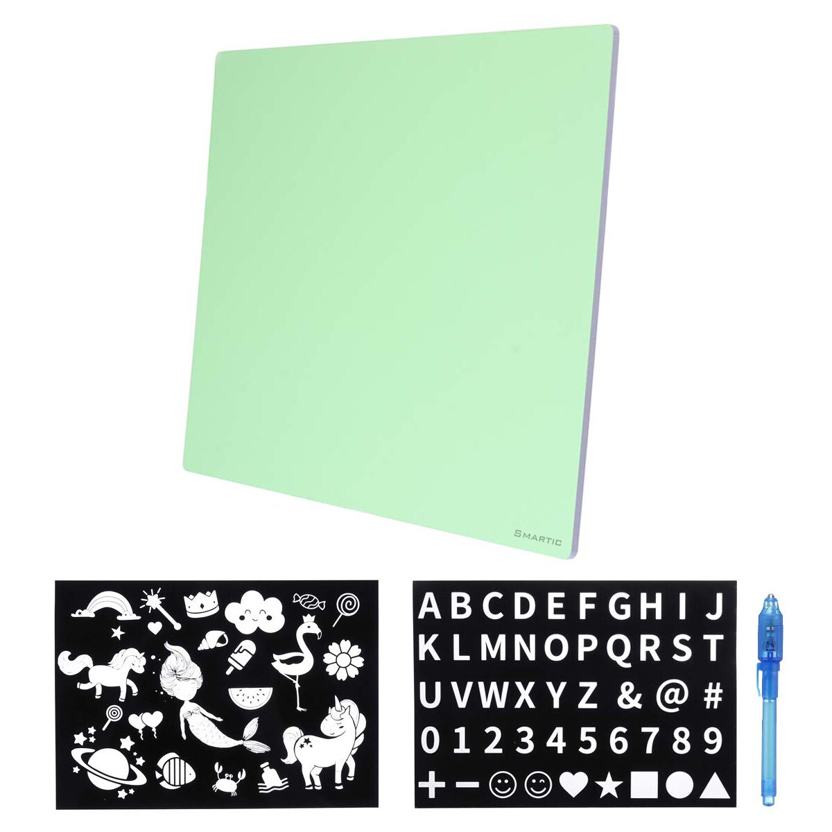 Set tablita de colorat SMARTIC® cu LED, A3 - eMAG.ro