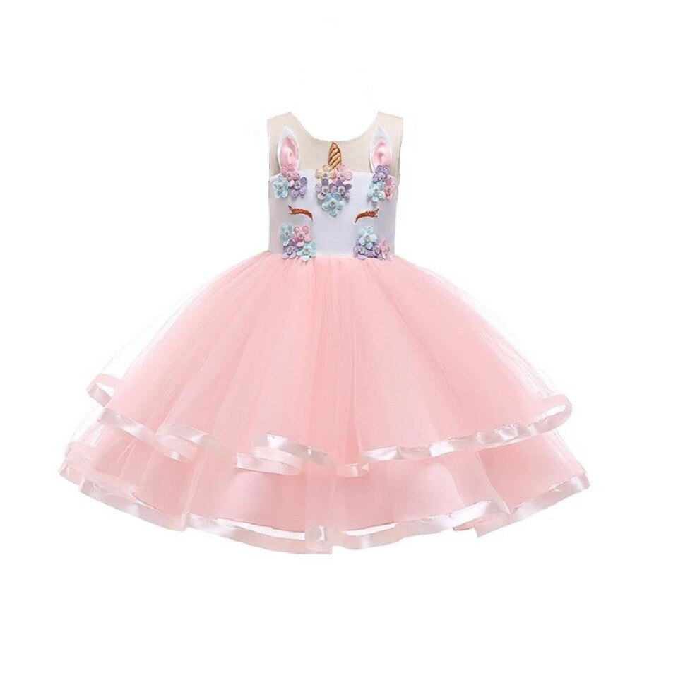 Rochie roz Princess Unicorn, 150 - eMAG.ro