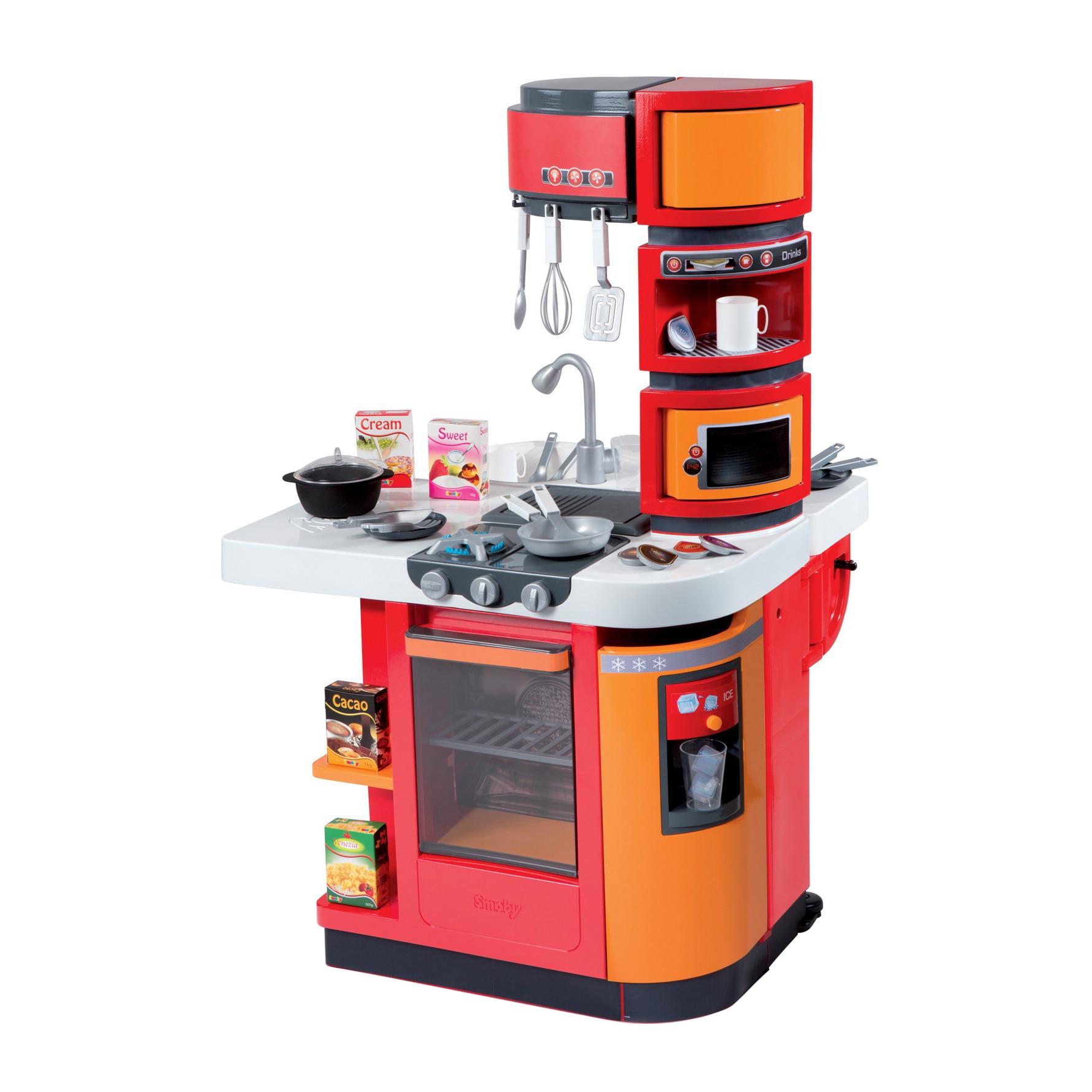 Bucatarie copii Smoby Cook Master, rosie - eMAG.ro