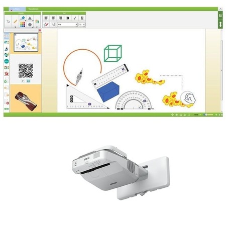 Pachet interactiv IQBoard Expert UST 101 inch Innovative Teaching, software in Limba Romana ...