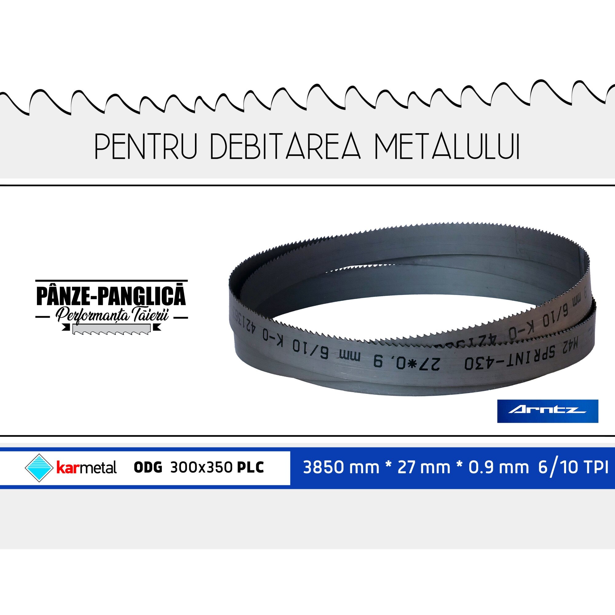 Set 3 panza fierastrau panglica metal Karmetal ODG 300x350 PLC ...