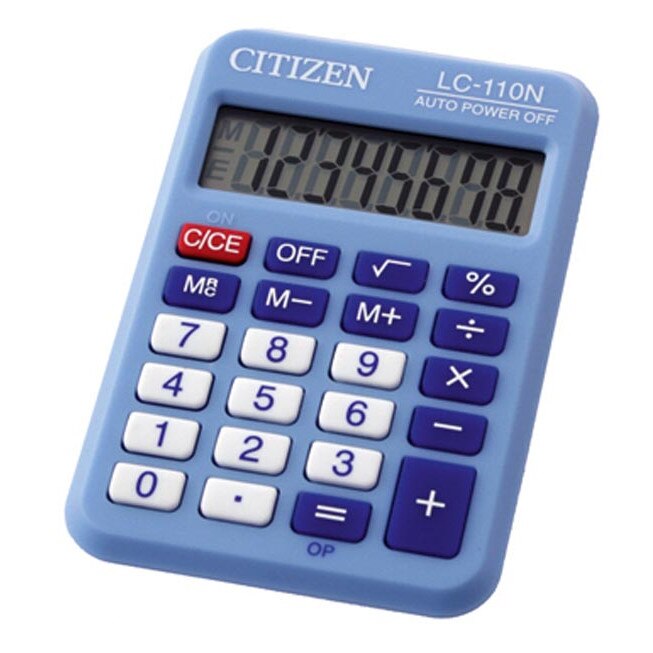 Calculator, CITIZEN, Albastru, 8 cifre - eMAG.ro
