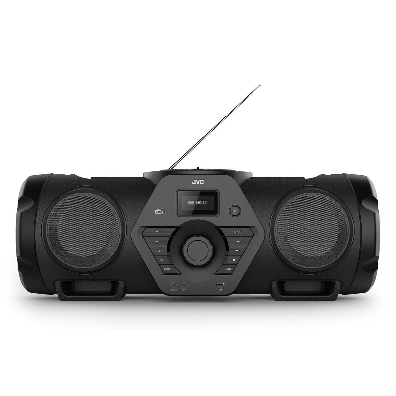 JVC RV-NB300DAB-BP hordozható hangrendszer, Bluetooth, CD/USB - eMAG.hu