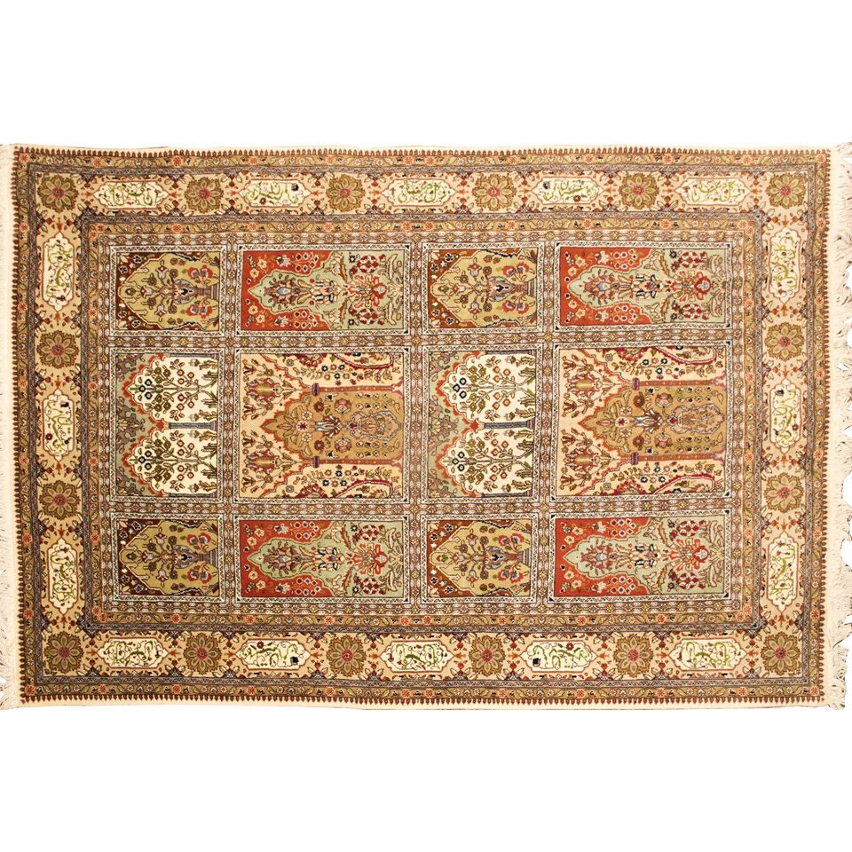 Covor manual turcesc, Konya, lana pe urzeala de lana, 250.000 noduri/m2 ...
