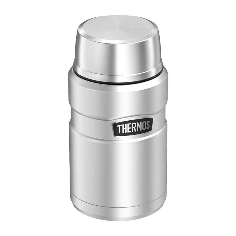 Termos cu lingura pliabila pentru mancare solida, Thermos, otel ...
