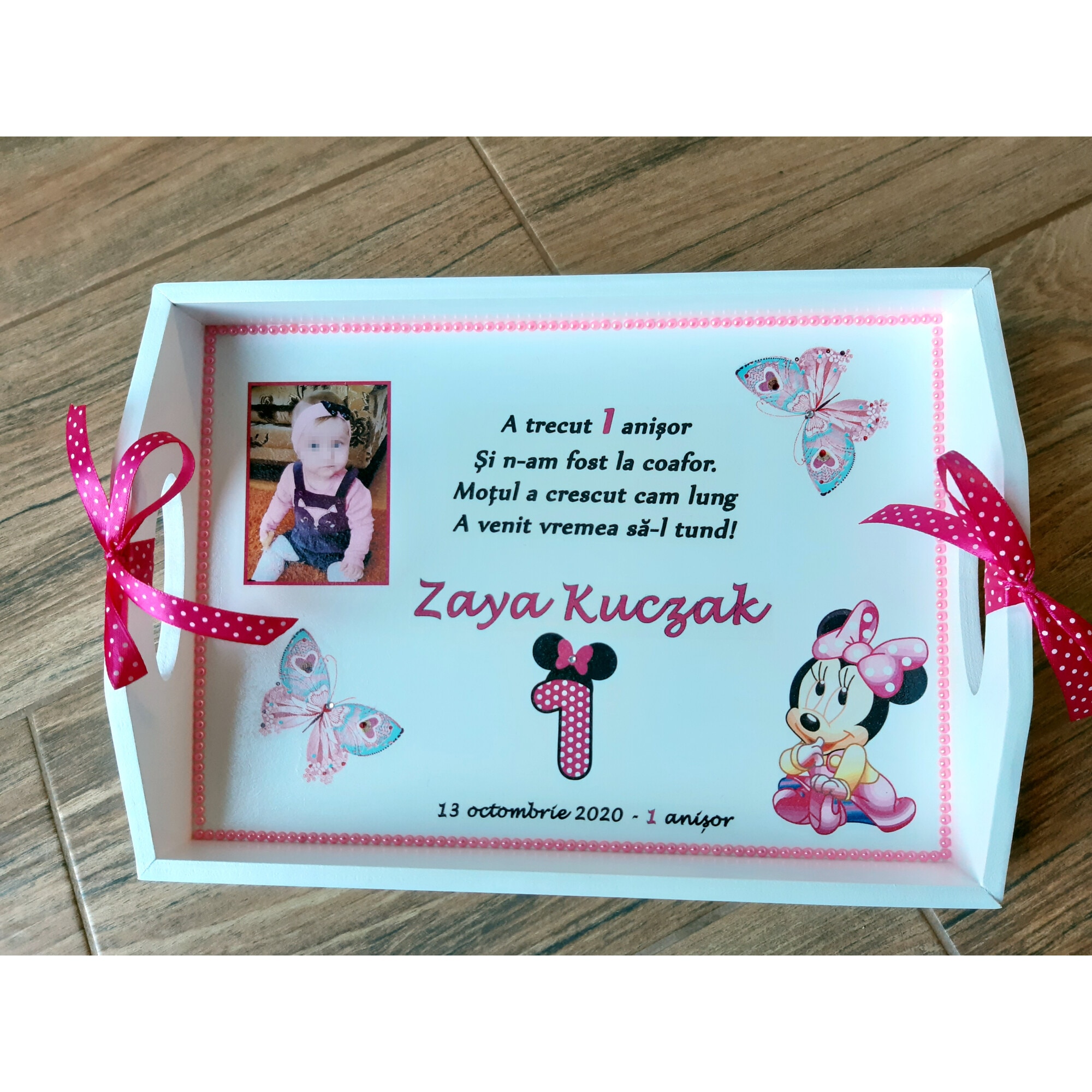 Set personalizat pentru taierea motului la fetita, 6 articole - eMAG.ro
