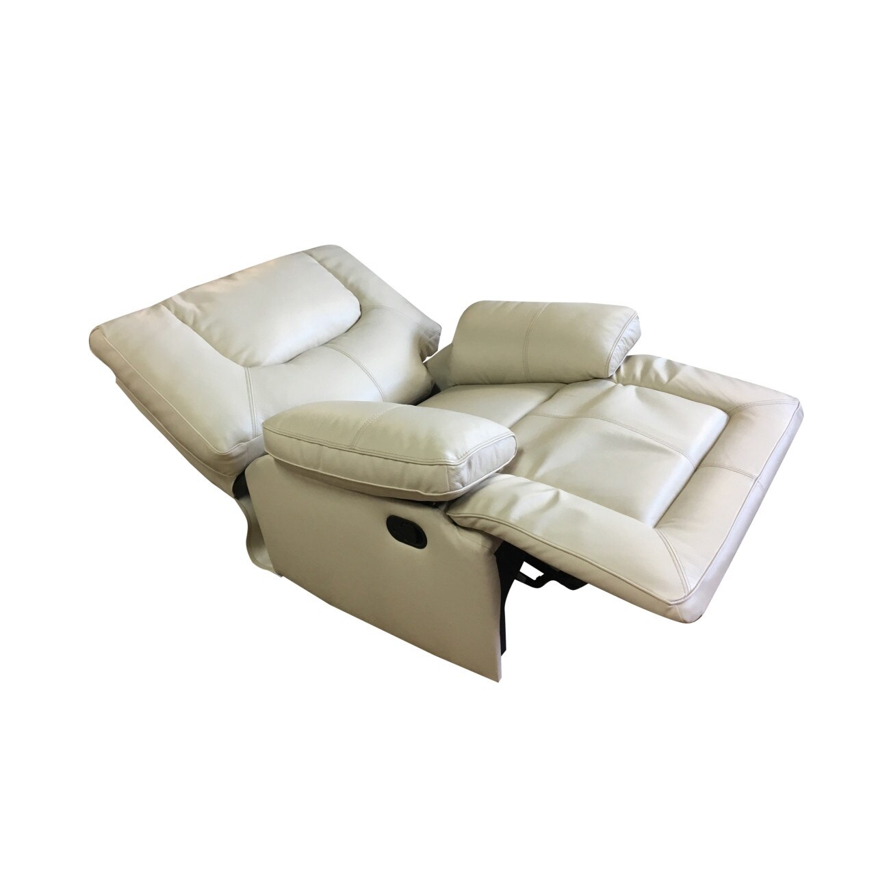 Fotoliu Orion, Mobila Domnel, cu 1 recliner manual, Piele naturala ...