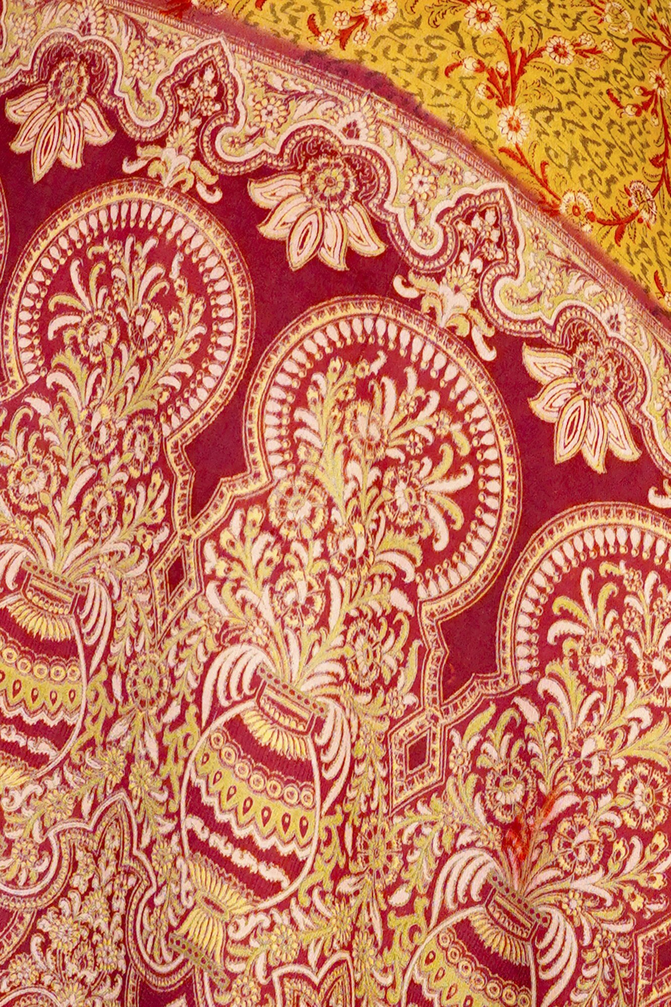 Fusta boho chic, lunga, A- line, petrecuta, cu doua fete, matase ...