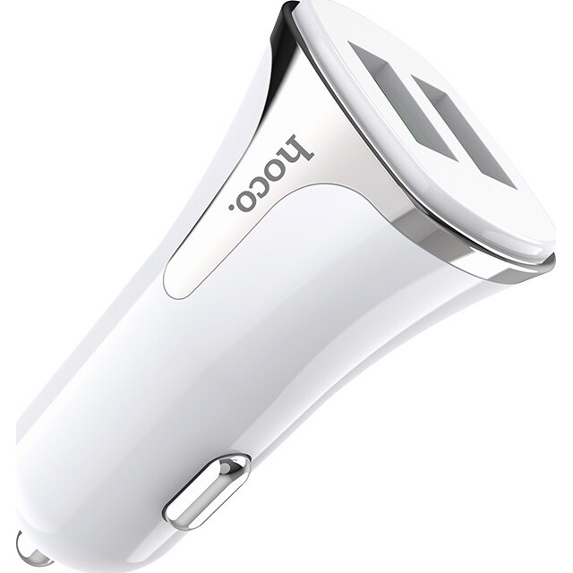 Incarcator auto Hoco Z31 Universe, dual USB, QC3.0, 3.4A, Cablu tip ...