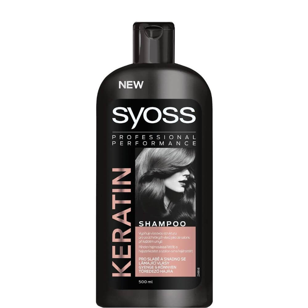 Sampon SYOSS Keratin, 500 ml, cu Keratina, Par Uscat - eMAG.ro