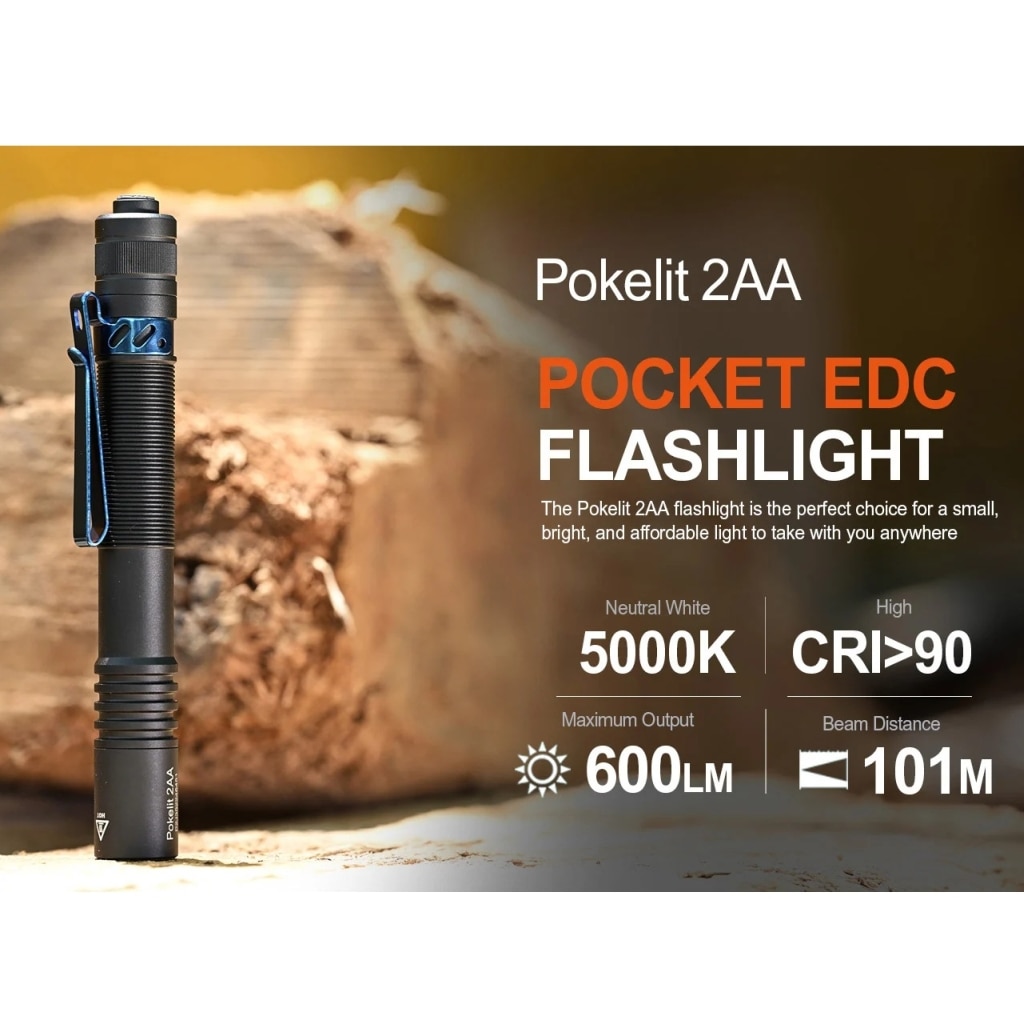 Lanterna tip pix Acebeam Pokelit 2AA pentu uz medical si tehnic ...