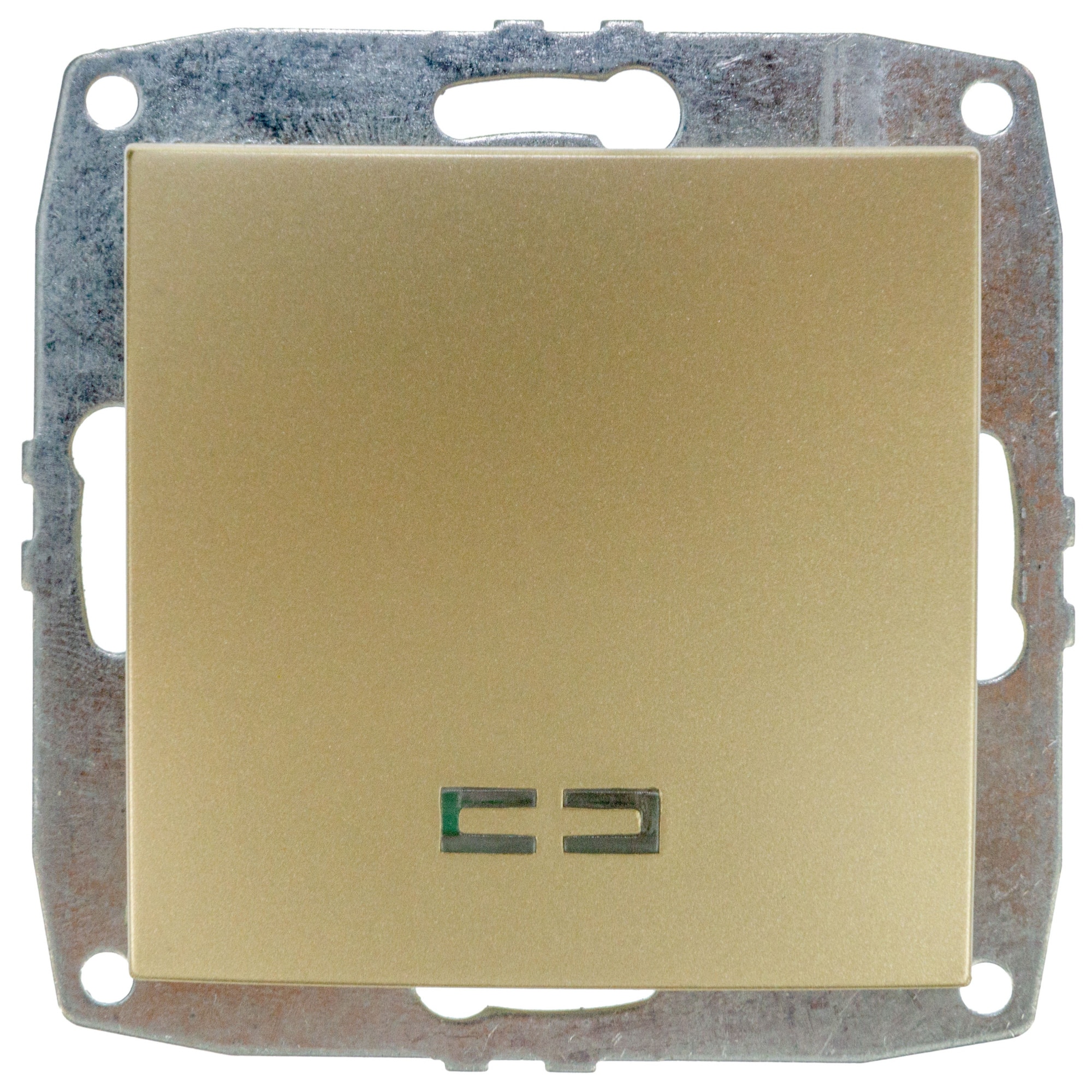 Mecanism Intrerupator simplu cu LED Mono Electric, 10A, titanium - eMAG.ro