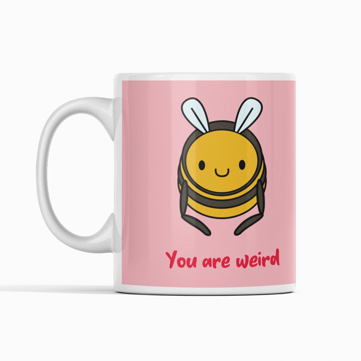 Cana alba personalizata cu "Bee Wierd", ceramica 330 ml - eMAG.ro