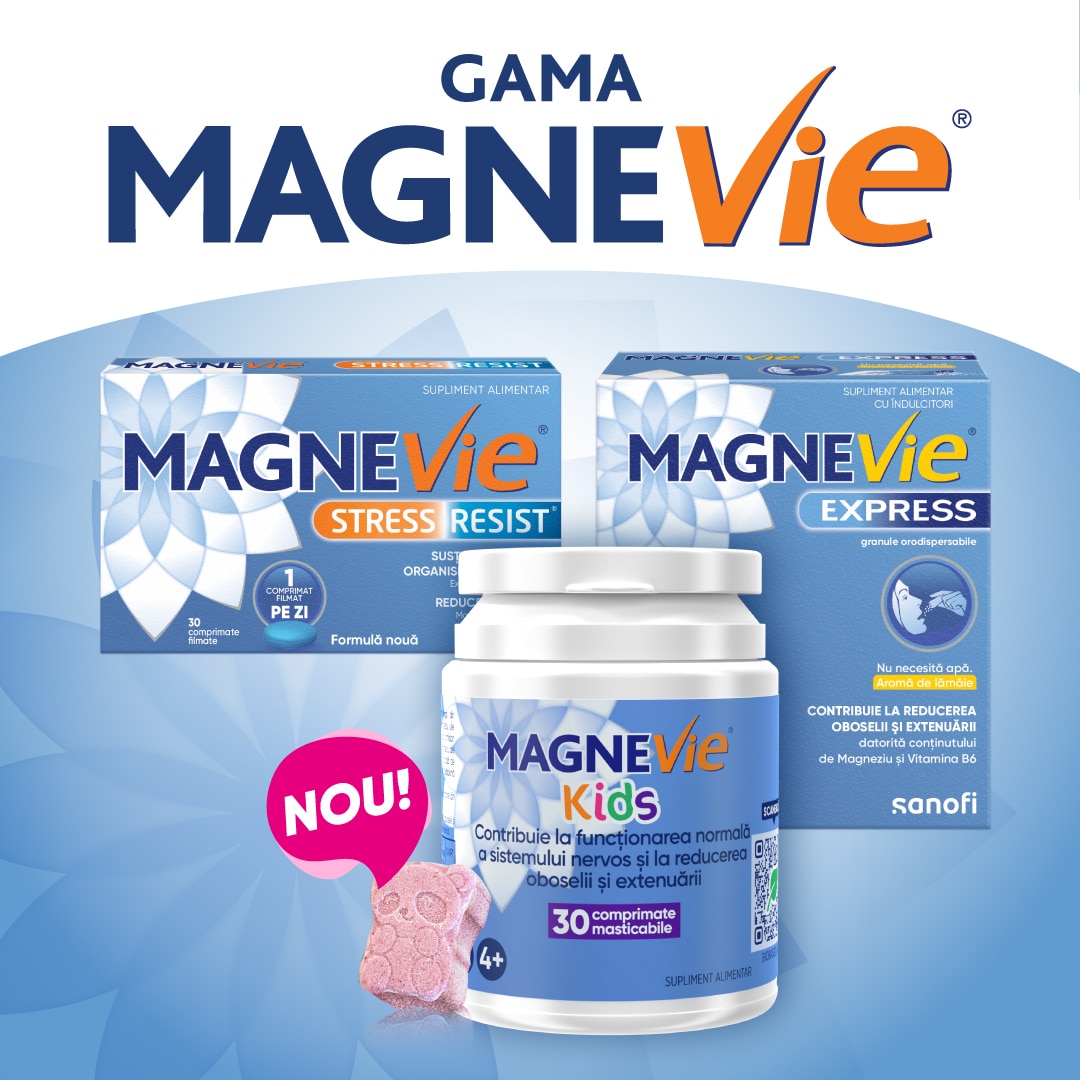 MagneVie Stress Resist cu Ashwaghanda 80mg + 60 mg magneziu + 1.4mg ...