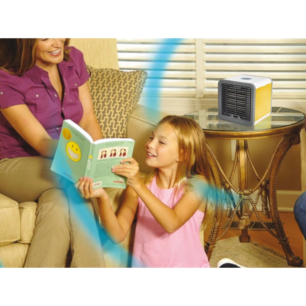 Mini racitor de aer, 3 viteze selectabile si 7 lumini LED, Beper ...