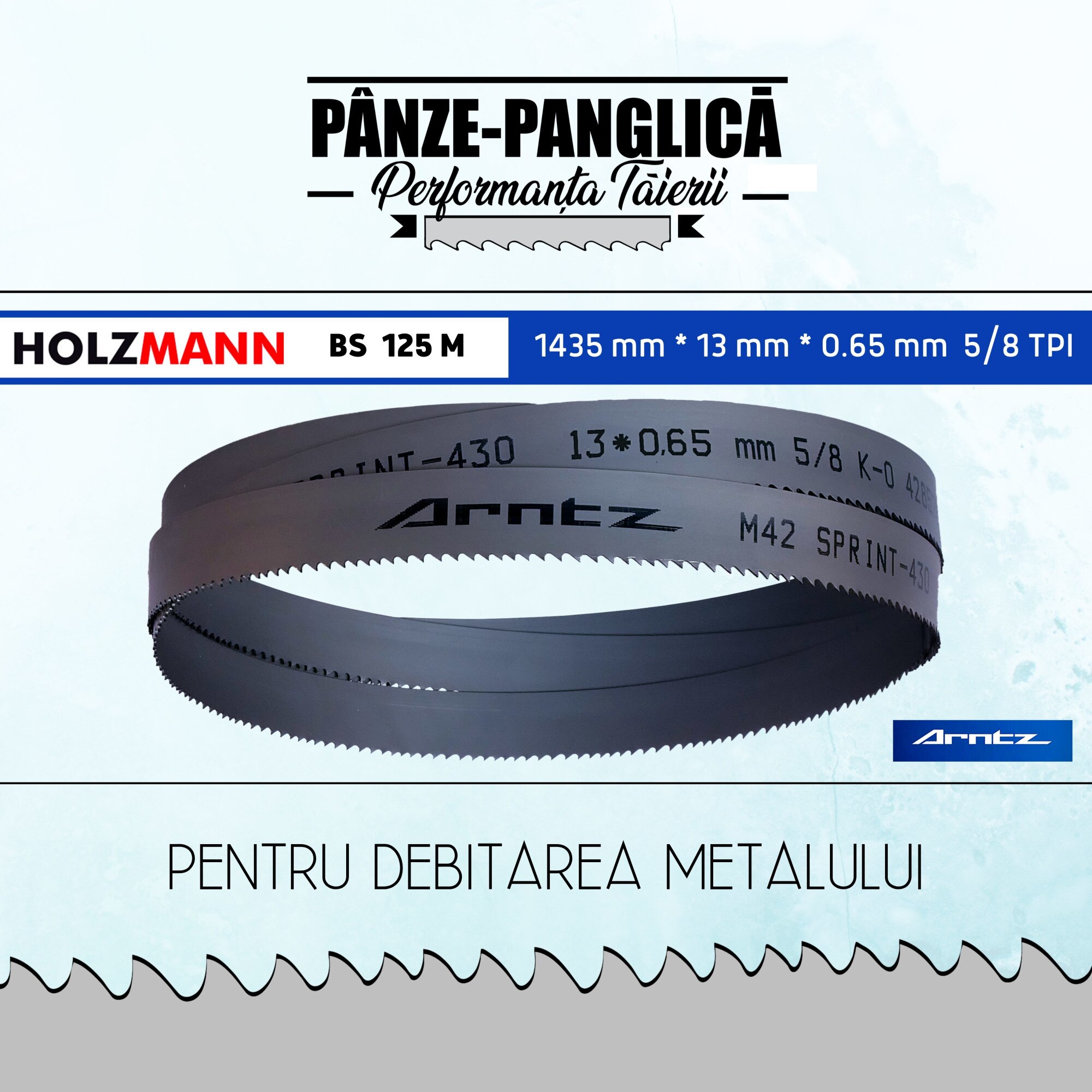 Set 3 Panze panglica pentru metal 1435x13x0.65x5/8 Holzmann BS 125 M ...