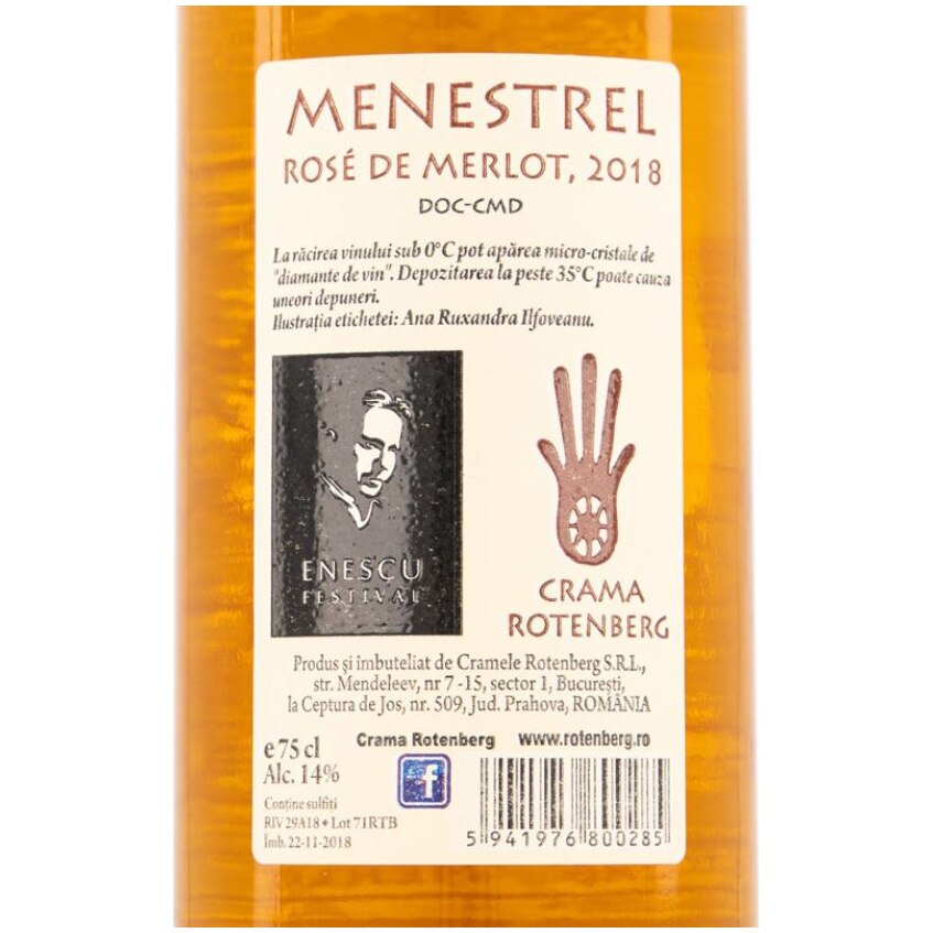 Vin Rose Rotenberg Menestrel, Sec, 0.75l - eMAG.ro