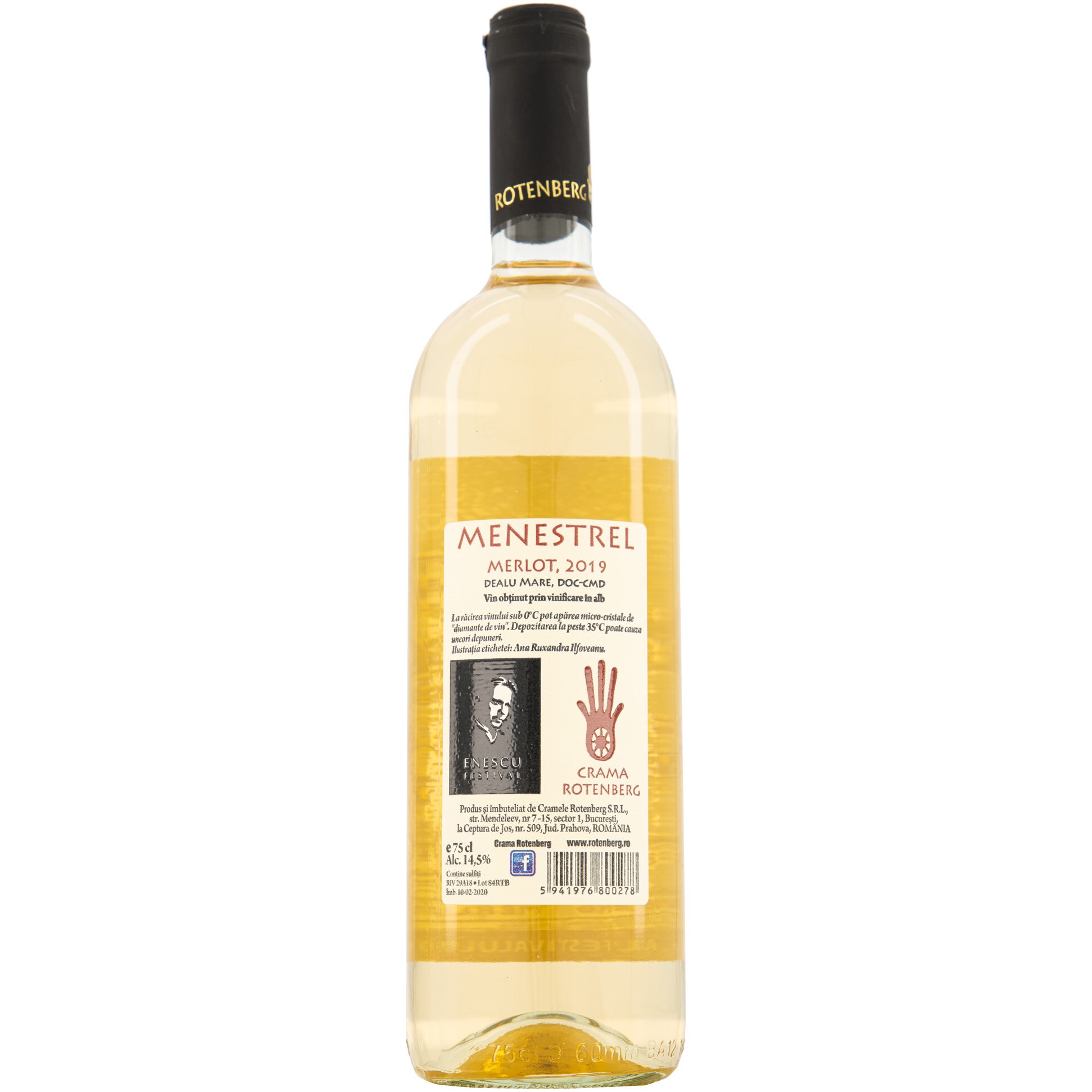 Vin Alb Rotenberg, Menestrel, Sec, 0.75l - eMAG.ro