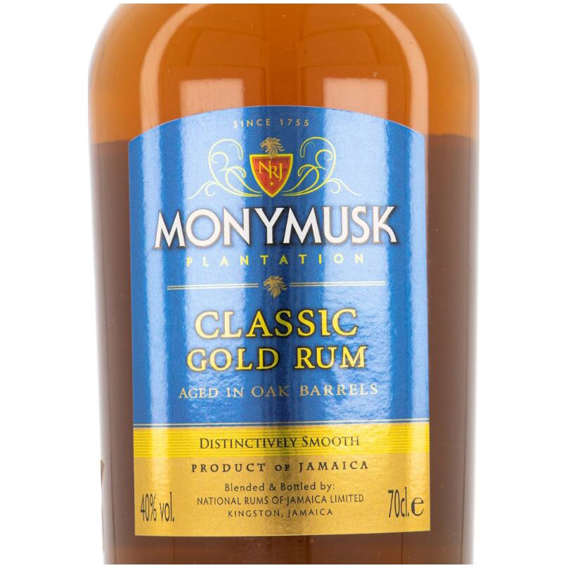 Rom Monymusk Classic Gold, Cask Aged Unfiltered Jamaican Rum, 40%, 0.7l ...