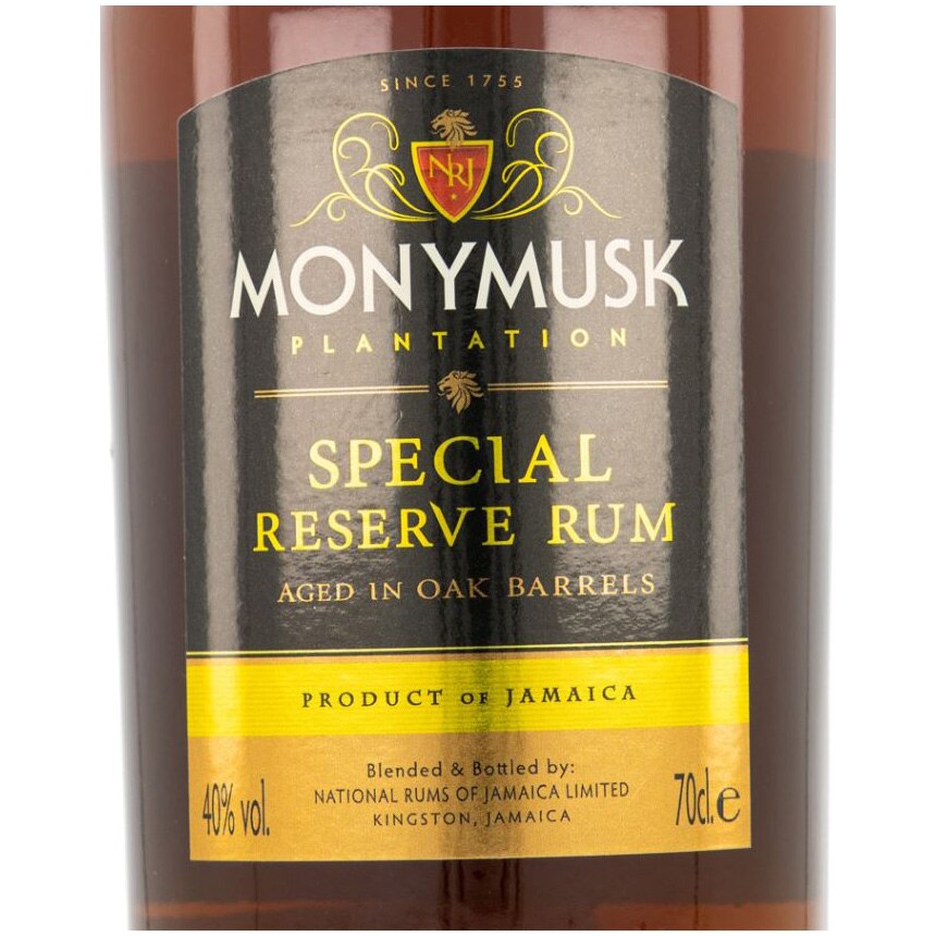 Rom Monymusk Special Reserve, Cask Aged Unfiltered Jamaican Rum, 40%, 0 ...