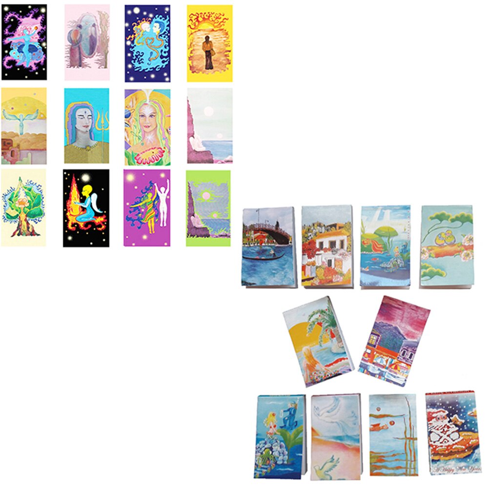 Set 22 carnetele de buzunar „Romantic 1 + 2” 5 x 8,3 cm, 100 foi veline ...