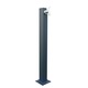 Cismea moderna pentru gradina, Gri, Otel Vopsit Electrostatic, 100x8 cm ...