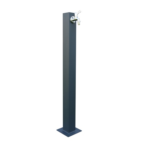Cismea moderna pentru gradina, Gri, Otel Vopsit Electrostatic, 100x8 cm ...