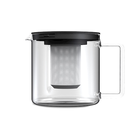 Ceainic din sticla borosiliconata cu infuzor inox, 1,3 l - eMAG.ro