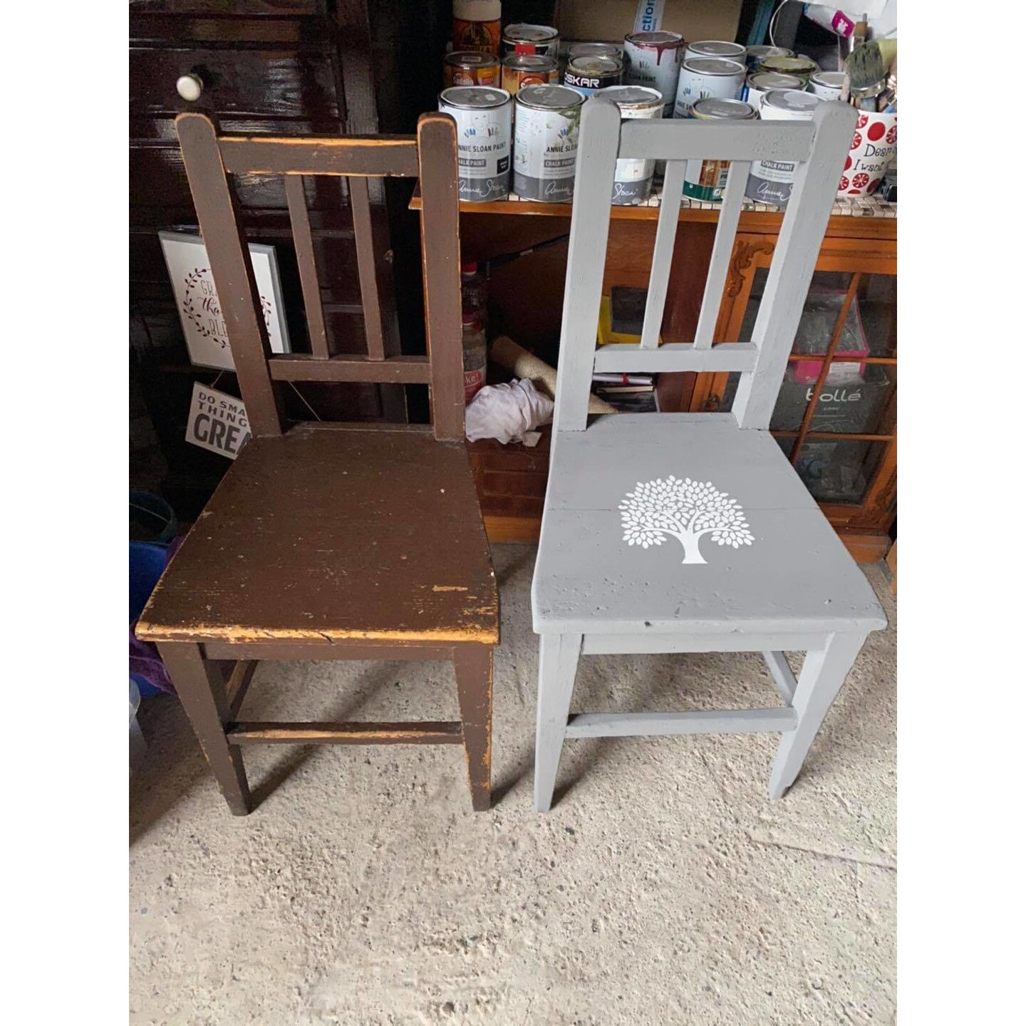 Dekoratív sablon Tree of Life, A4, újrahasznosítható, műanyag, barna ...