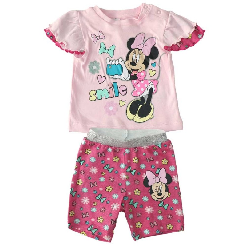 Compleu bebe, Minnie smile, roz 80 cm - eMAG.ro