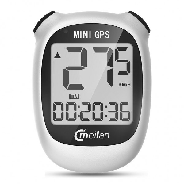 Mini GPS pentru bicicleta Meilan, Ecran 1,6", 400mAh, USB, Negru/Alb ...