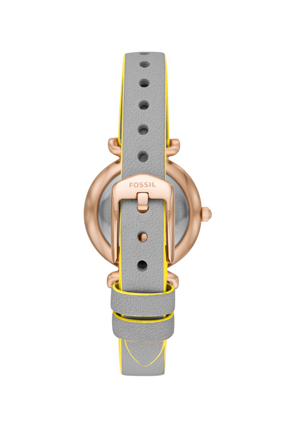 Fossil, Ceas analog cu cadran Mother of Pearl, Gri - eMAG.ro