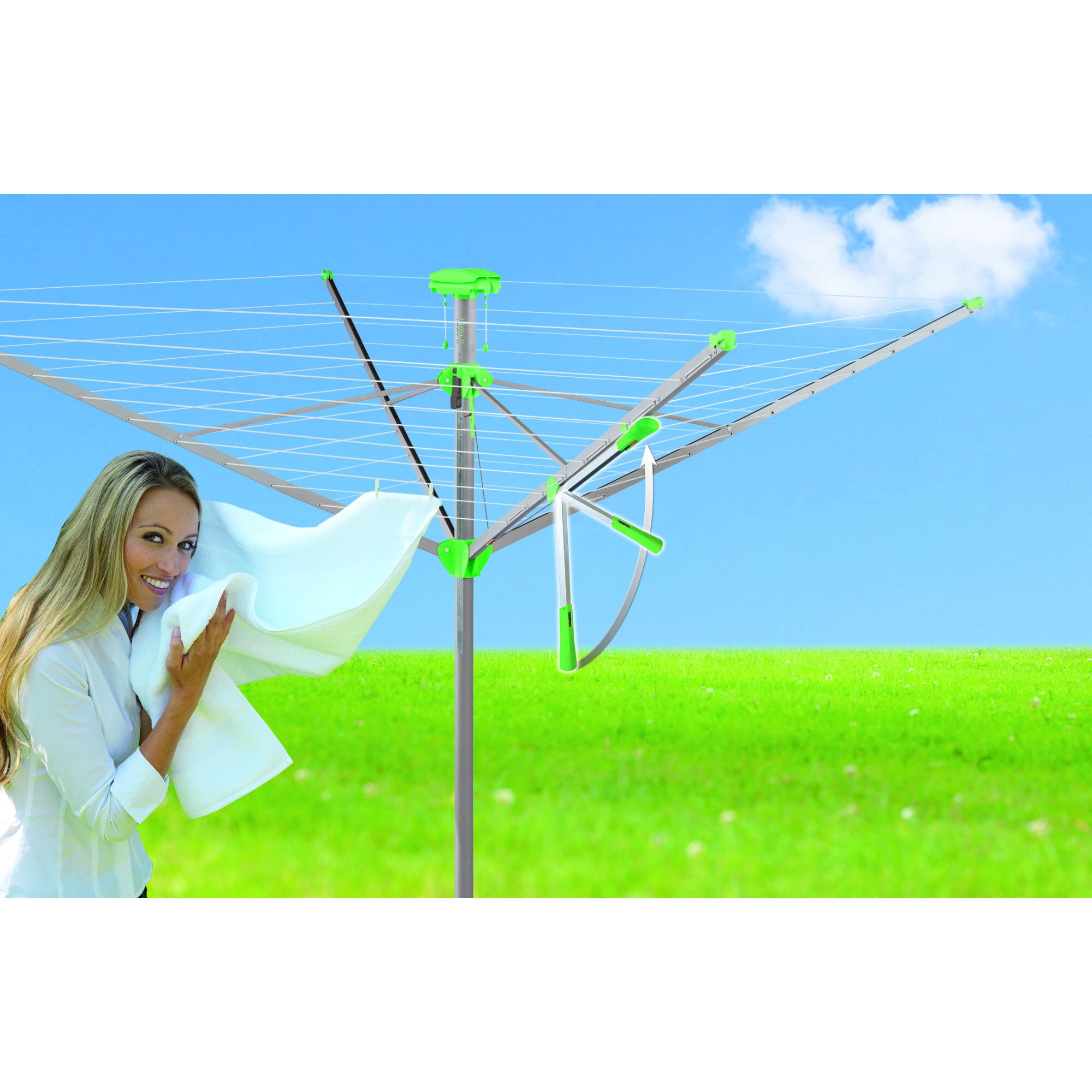 Uscator rufe Juwel rotativ Novaplus 600 Lift, 51 m - eMAG.ro