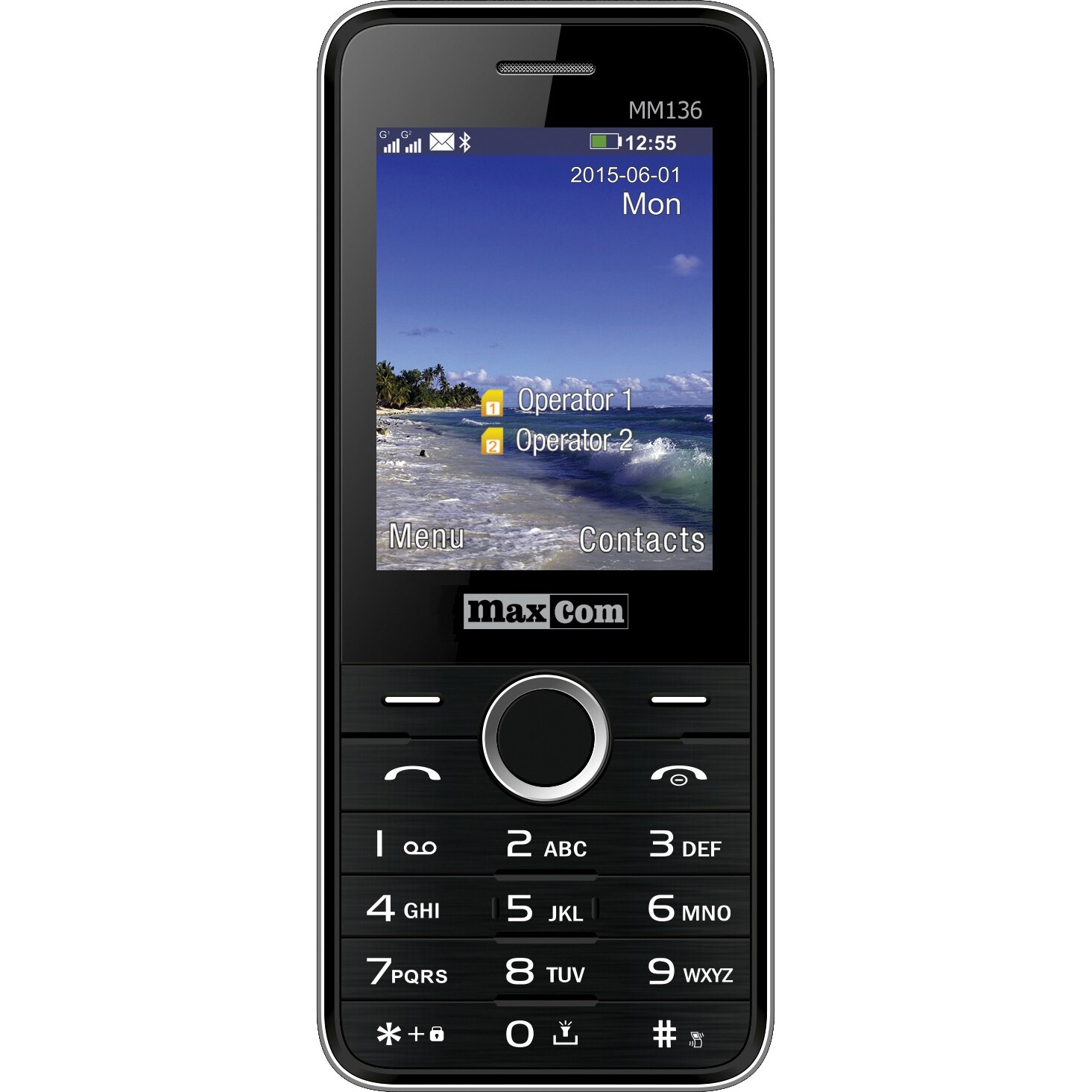 Telefon mobil MaxCom MM136, Dual Sim, Black Silver - eMAG.ro