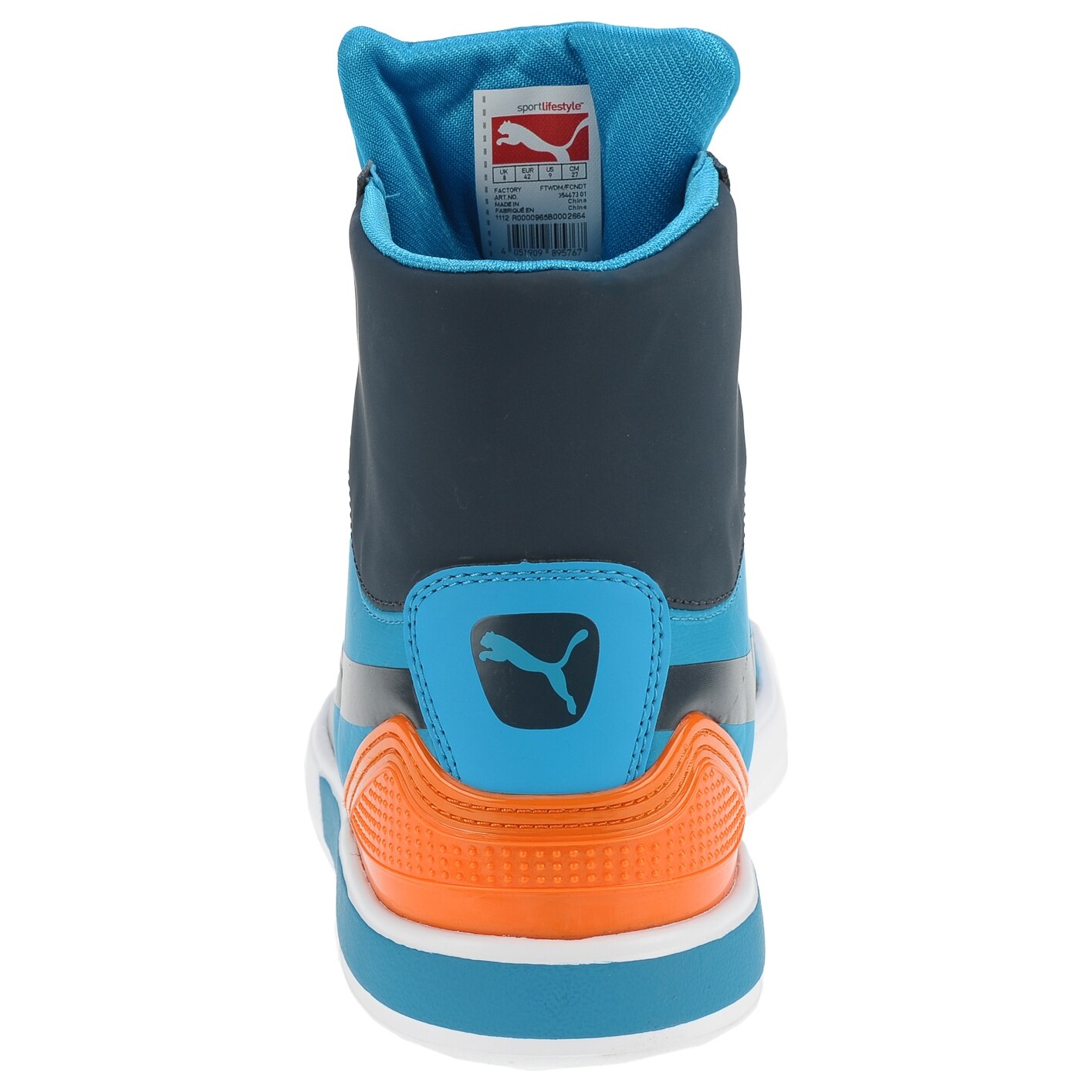 Bascheti barbati Puma Future Suede Mid Lite ho-midnight navy-white ...