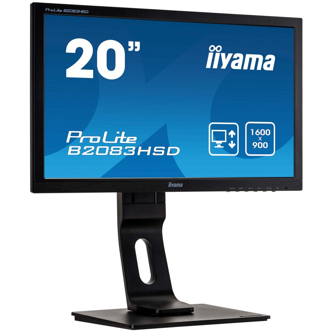 Iiyama 19,5" ProLite B2083HSD-B1 LED (B2083HSD-B1) - Monitor - eMAG.hu