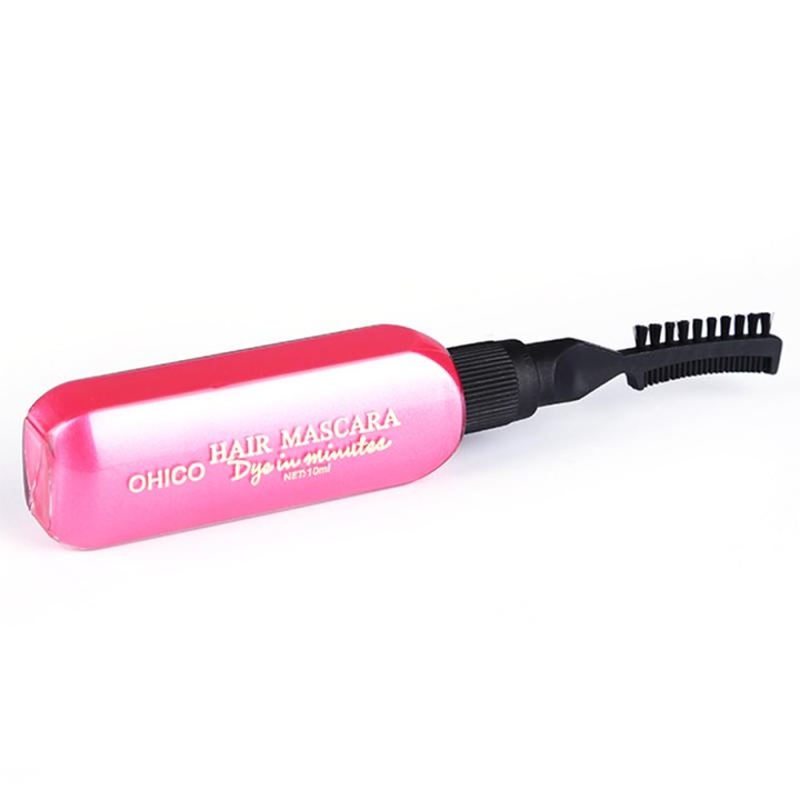Mascara de par pentru colorat suvite, temporar, Roz, 15 ml - eMAG.ro