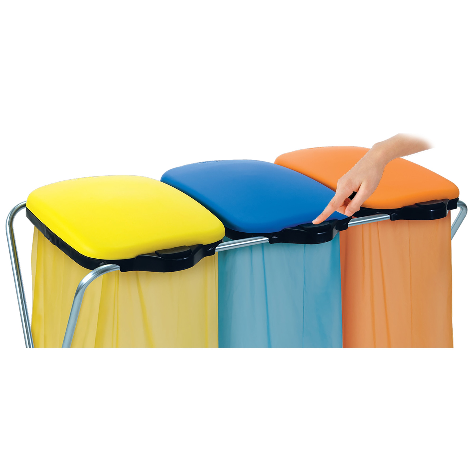 Suport pentru saci de gunoi “FIX MATIK 3”, cm 96 x 46 x 84-h ...