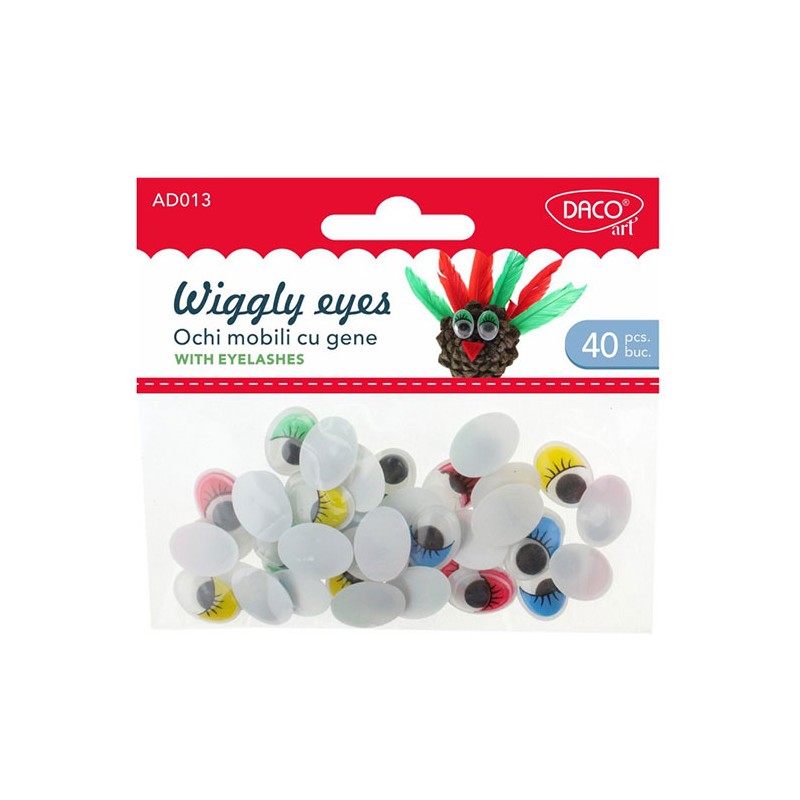 Accesorii craft Ochi mobili colorati, AD013 - eMAG.ro