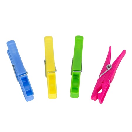 Set 60 carlige de rufe, 7 cm, in 4 culori - eMAG.ro