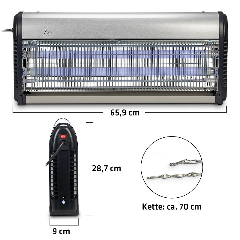 Aparat UV Anti Tantari, Insecte,150 mp, 2xTub UVA, Retea de inalta ...