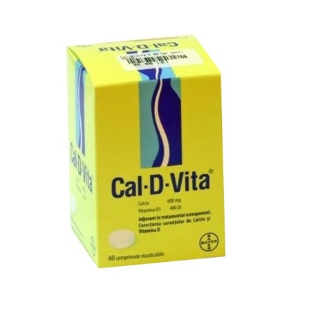 Cal-D-Vita Bayer 60 comprimate masticabile - eMAG.ro