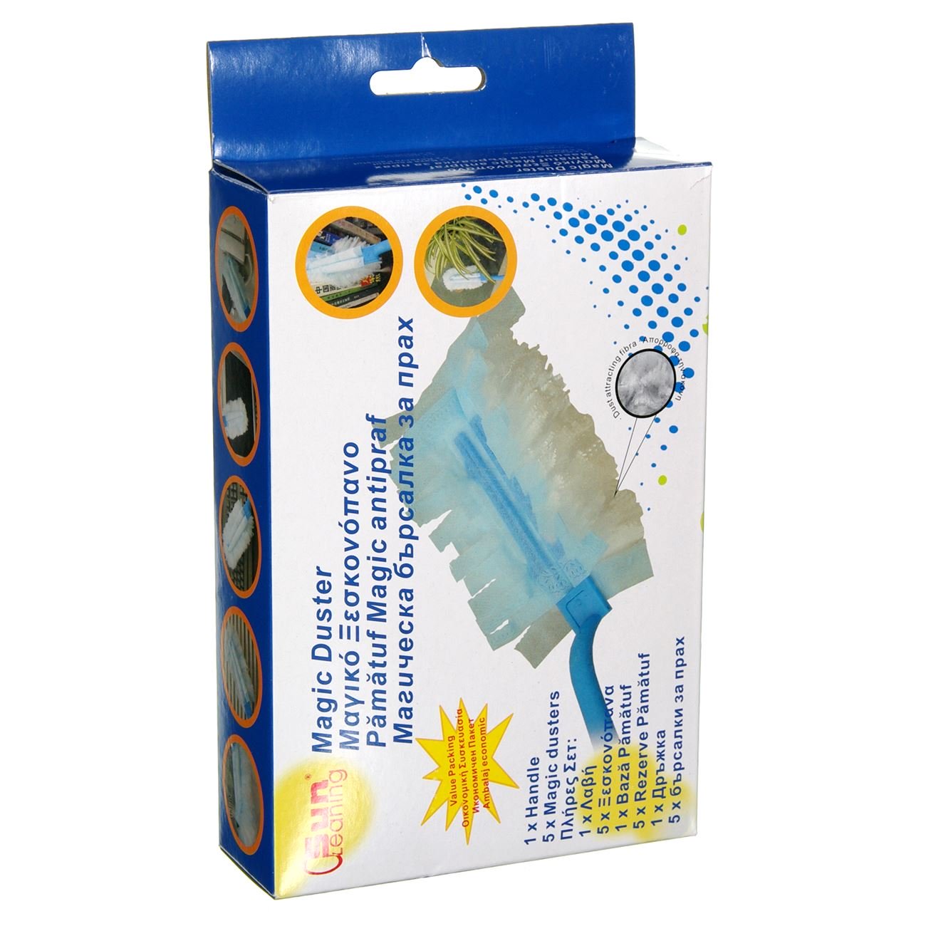 Pamatuf antipraf + 5 rezerve, cu maner - eMAG.ro