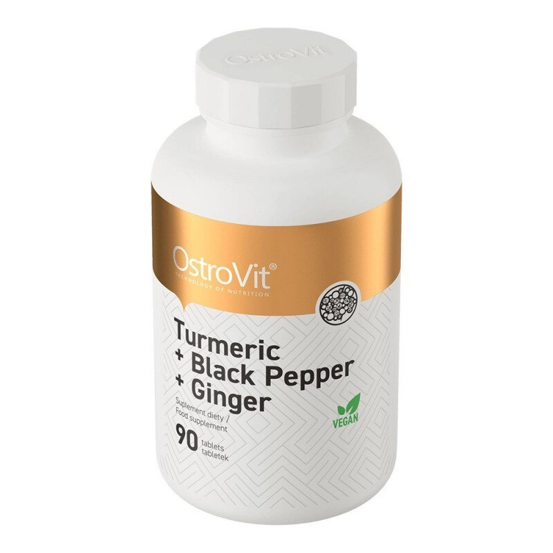 OstroVit Curcuma + Ardei negru + Ghimbir 90 Tablete - eMAG.ro