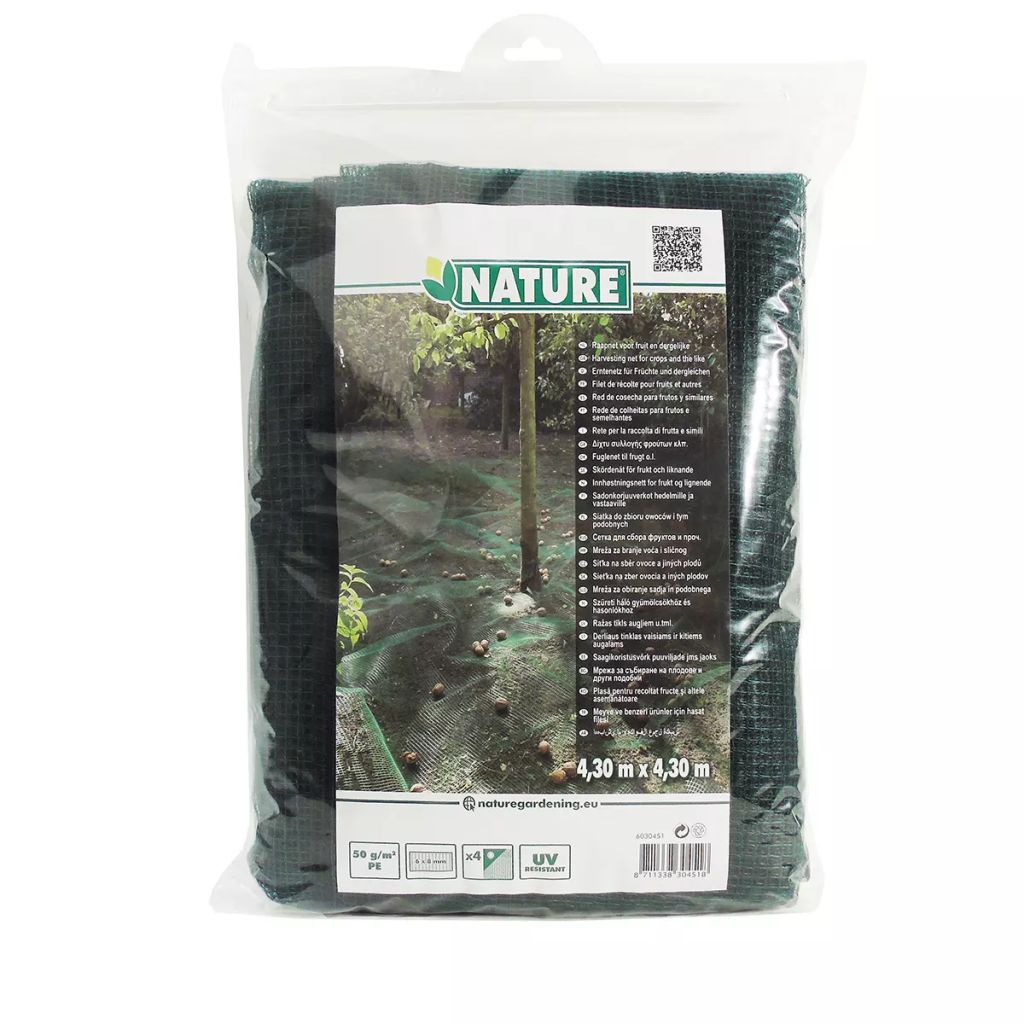 Plasa de colectare fructe si frunze, Nature, Polietilena, 4,3 x 4,3 m ...