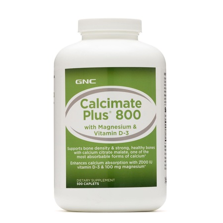 GNC Calcimate Plus 800 cu Magneziu si Vitamina D-3 - 500 Tablete - eMAG.ro
