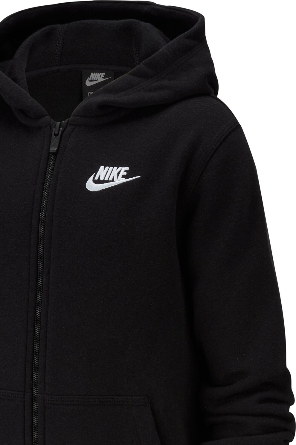 Nike, Hanorac cu fermoar Sportswear Club, Negru, 128-137 CM - eMAG.ro