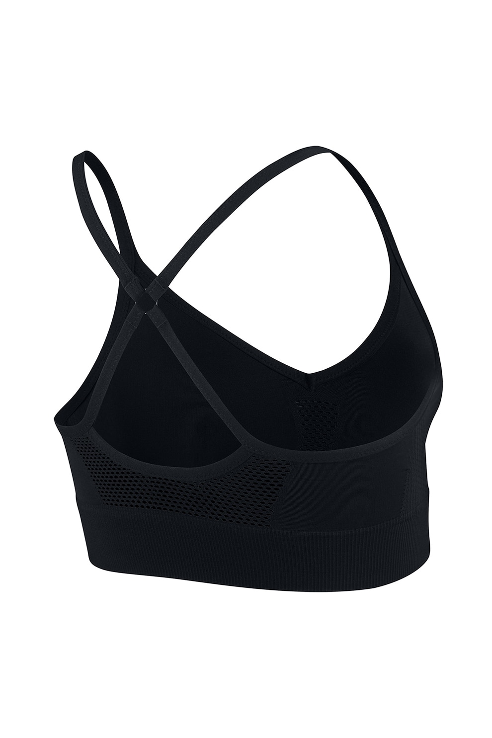 Nike, Bustiera fara cusaturi pentru fitness Indy, Negru, XL - eMAG.ro