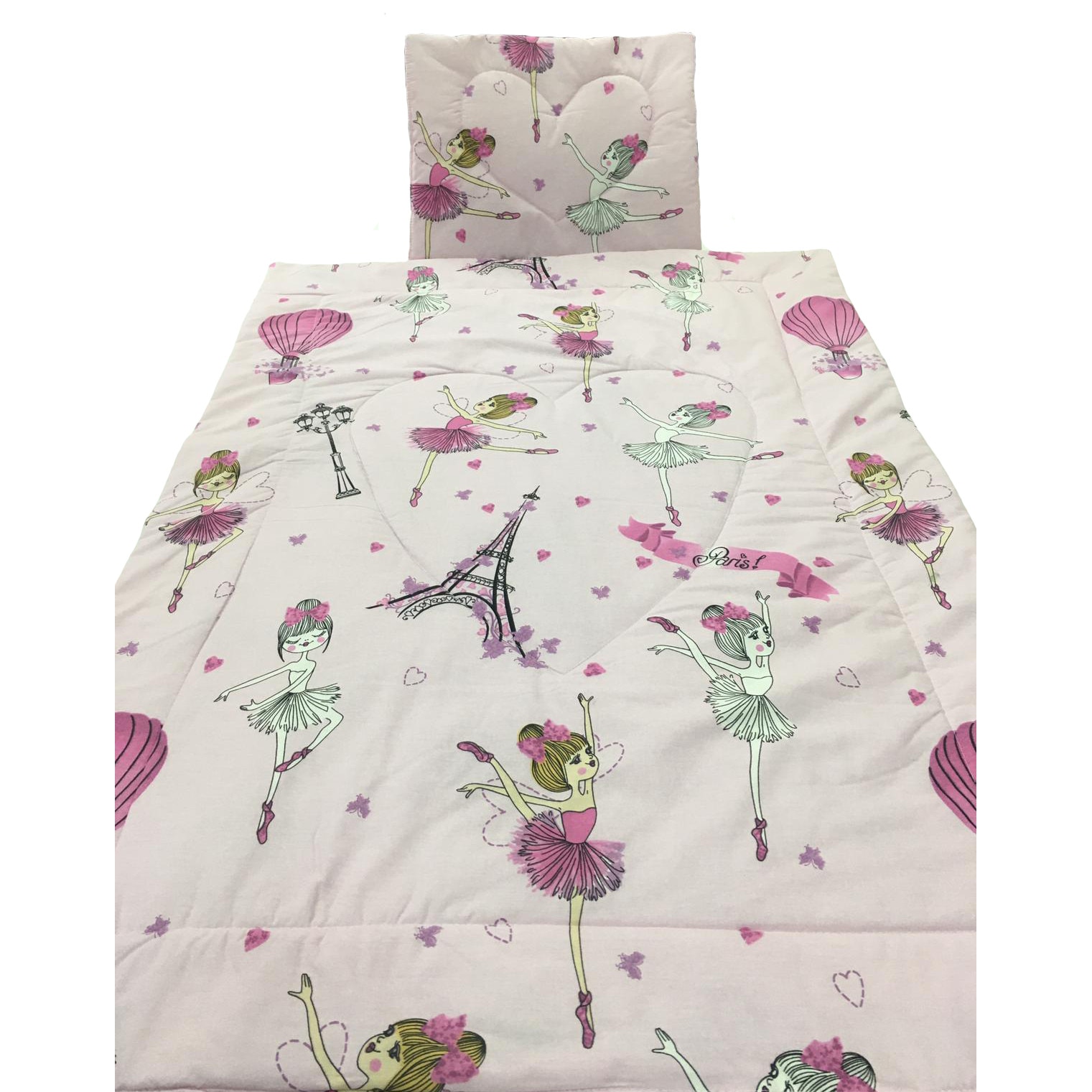 Set pilota si perna pentru nou-nascuti, culoare roz, Ana Balerina Liz Line, din bumbac 100% ...